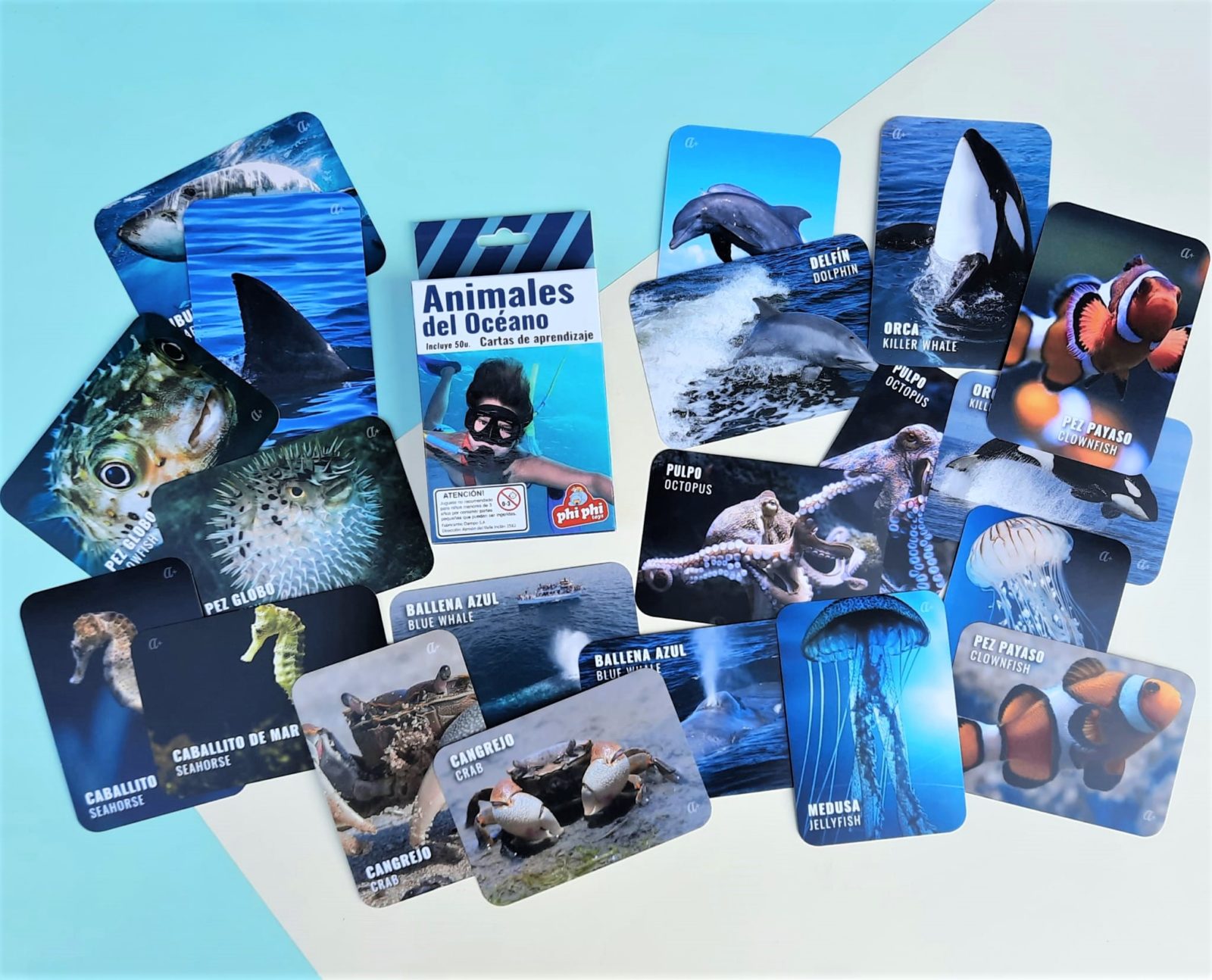 Animales del Océano Español/Inglés - El Arca Libros y Juegos Infantiles